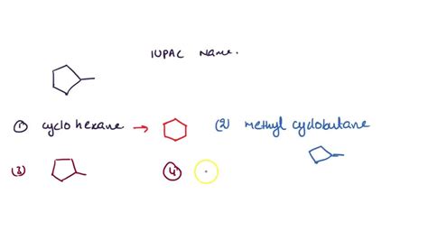 SOLVED Select The Correct IUPAC Name For The Cycloalkane The IUPAC