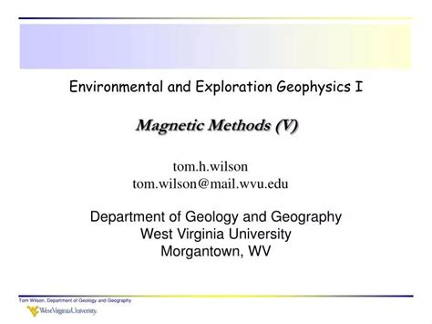 Ppt Environmental And Exploration Geophysics I Powerpoint