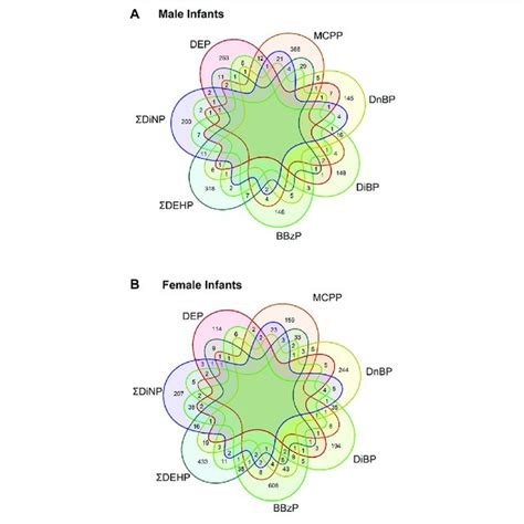 Shared Genes In Each Main Model Phthalate Exposure By Infant Sex