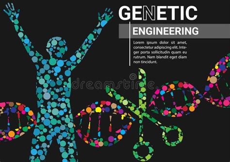 Dna For Science Book Cover Stock Vector Illustration Of Modified