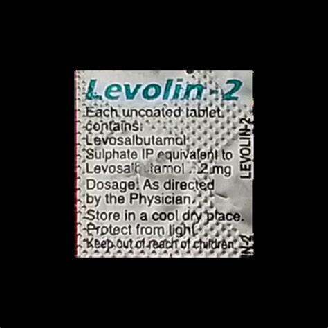 Levolin 2mg Tablet 10s Uses Price Side Effects And Generic