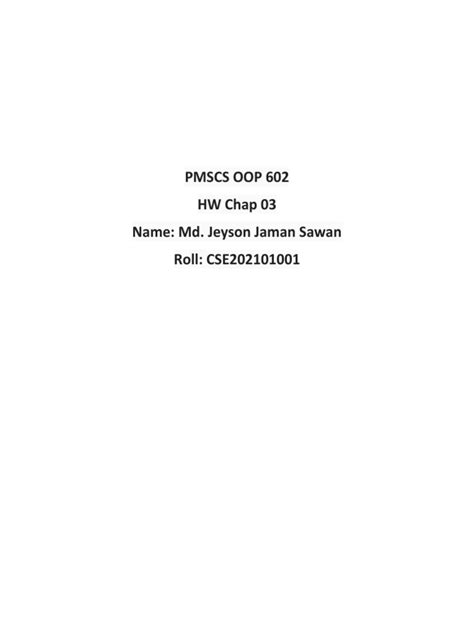 Java Chapter 3 Hw Pdf Teaching Methods And Materials