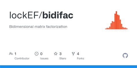 Github Lockef Bidifac Bidimensional Matrix Factorization