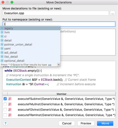 Clion Starts 20192 Eap Parameter Hints Go To Address In Memory View