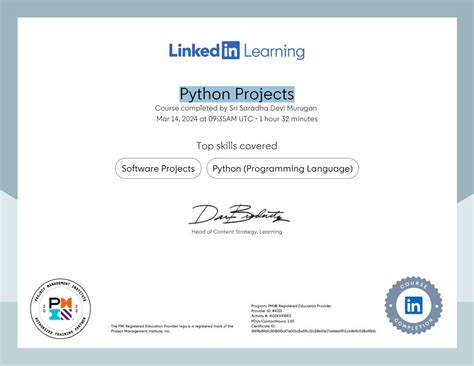 Sri Saradha Devi Murugan On Linkedin Just Finished The Course