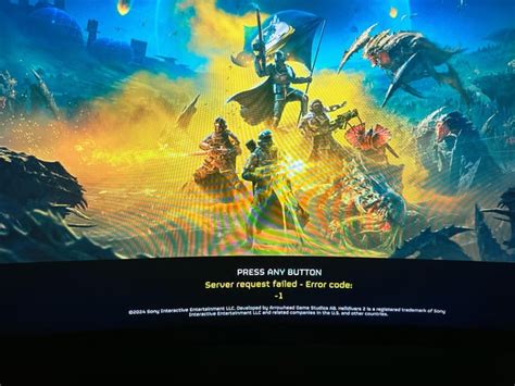 Server Request Failed Rhelldivers