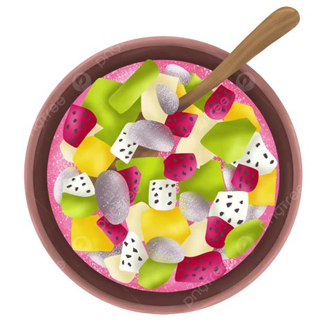 Fresh Fruit Ice Dessert Illustration Fruit Ice Fruit Fruit Soup Png