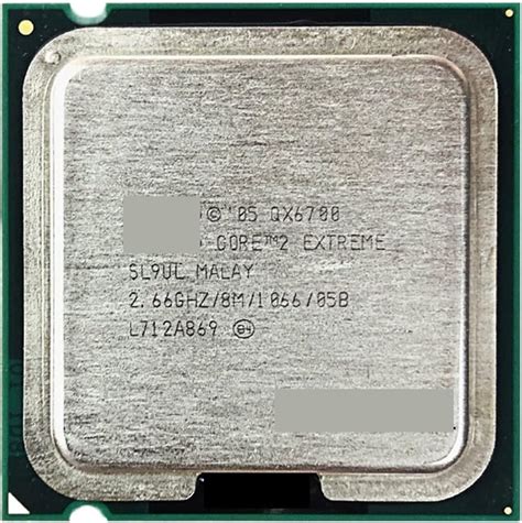 Computer Cpu Core 2 Extreme Qx6700 2 6 Ghz Quad Core Cpu Processor 1066