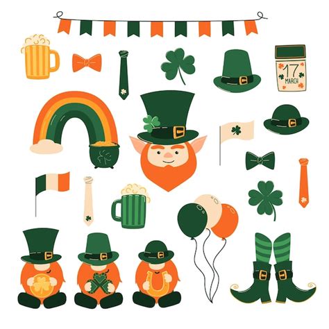 Premium Vector St Patricks Day Vector Design Elements Set