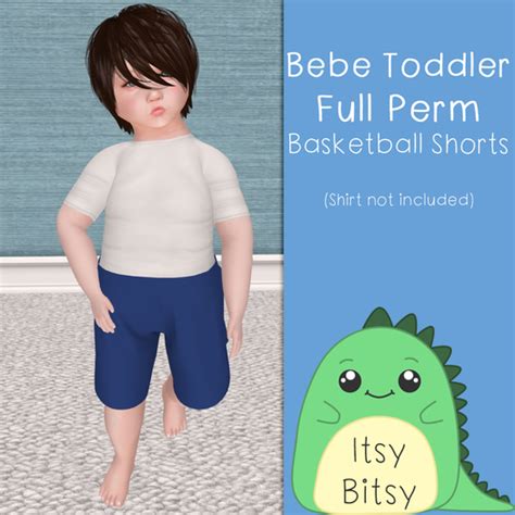 Second Life Marketplace Itsy Bitsy Full Perm Bebe Basketball Shorts Set