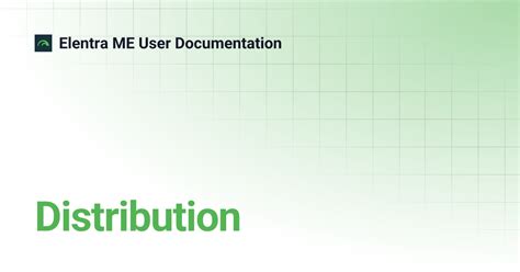 distribution elentra me user documentation