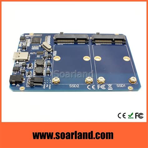 SLUB USB To Dual MSATA Enclosure