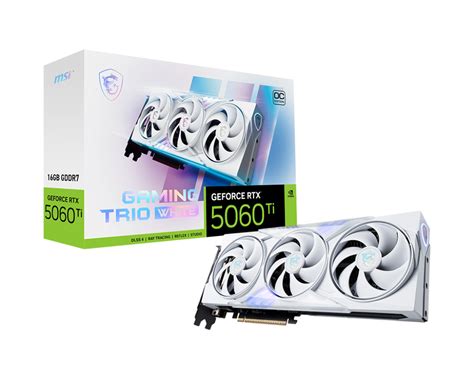 微星geforce Rtx™ 5060 Ti 16g Gaming Trio Oc White魔龙