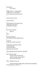 VectorClassPsuedo Docx Pseudocode Class Course Integer Type Var CourseNumber String Type