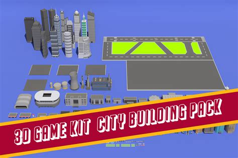 3D Game Kit-City Building Pack | 3D 环境 | Unity Asset Store