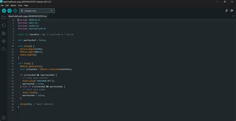 Bareconductive Stop Audio When Not Touched Programming Arduino Forum