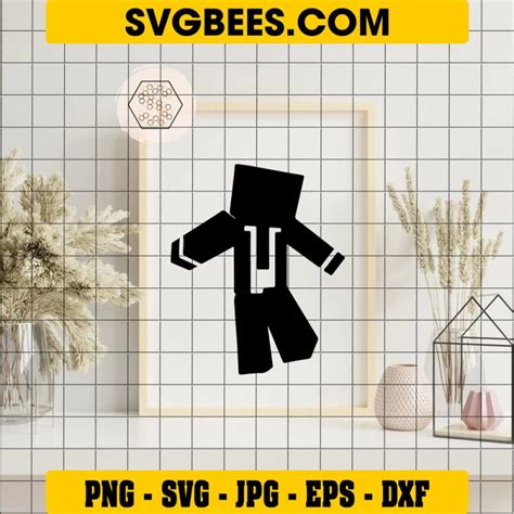 Steve With Skin Svg Minecraft Steve Svg Minecraft Svg SVGbees