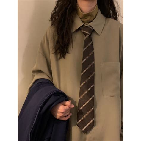 ใหม่ เนคไท ลายกาแฟ สไตล์วินเทจ Dk อุปกรณ์เสริม สําหรับนักเรียน เสื้อผ้า Shopee Thailand