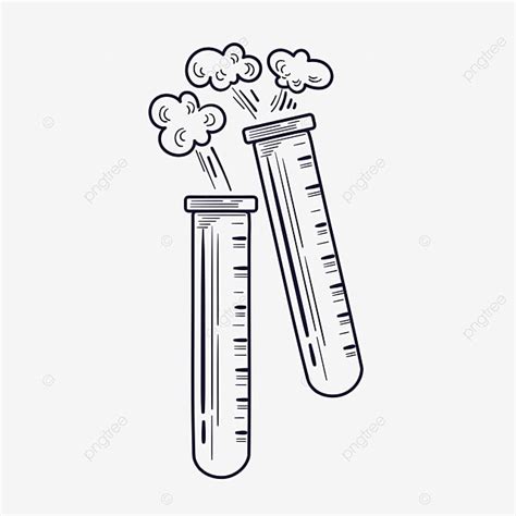 Chemical Reaction Vector PNG Images Test Tube Chemical Reaction
