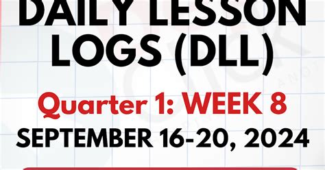 Grade 6 Daily Lesson Logs Week 8 Q1 September 16 20 2024 Deped Click