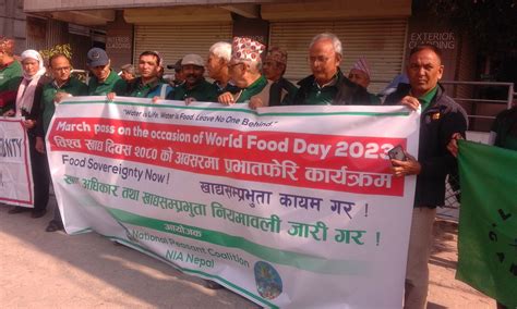 खाद्य दिवसको अवसरमा किसान सञ्जालको प्रभातफेरी