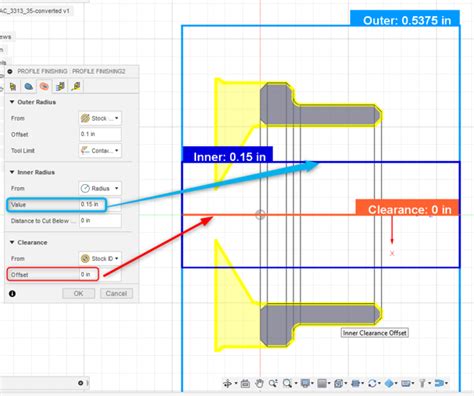 How To Adjust Turning Toolpath So That The Boring Bar Is Not On The Centerline For X Axis In Fusion