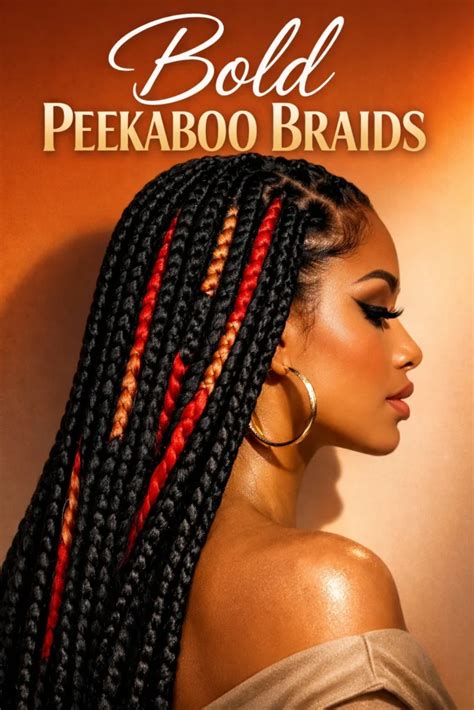Peekaboo Braids 25 Trendy Color Ideas Styles And Care Tips Boho Braids