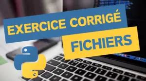 Exercice Corrigé Les fichiers en Python Partie 1 WayToLearnX