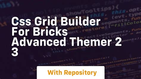 Css Grid Builder For Bricks Advanced Themer 2 3 Youtube
