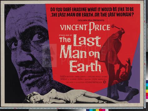 Marquee Poster Last Man On Earth 1964 Uk Quad