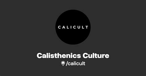 Calisthenics Culture Instagram Facebook Tiktok Linktree