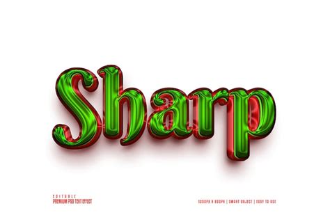 Premium Psd Sharp Premium 3d Psd Text Effect