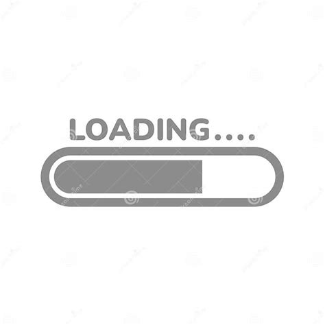 Loading Bar Vector Icon Stock Vector Illustration Of Filled 349283797