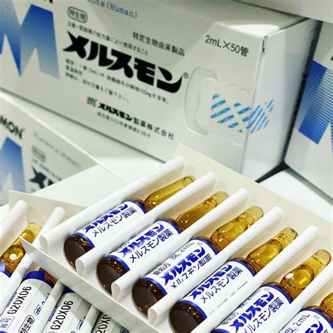 Melsmon Inj. 50 Ampules*2ml Human Placenta Whitening White Transparent ...