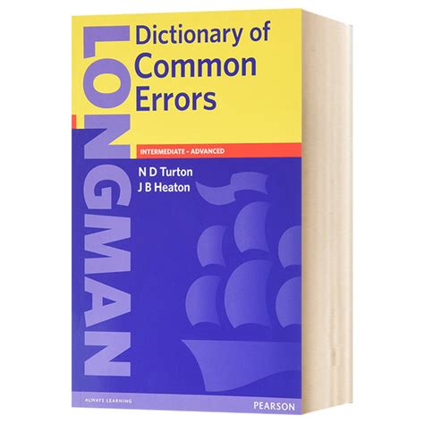 Longman Dictionary Of Common Errors English Version Longman Dictionary