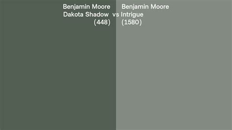 Benjamin Moore Dakota Shadow Vs Intrigue Side By Side Comparison