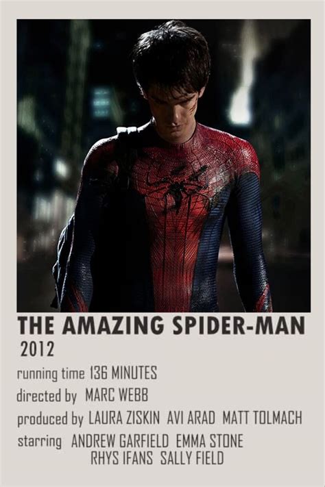 The Amazing Spider Man Movie Polaroid Poster Film Posters Vintage