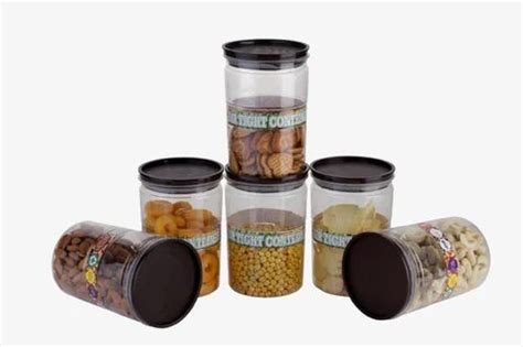 Round Plastic Airtight Food Storage Container 1000 ML At Rs 210 Set In