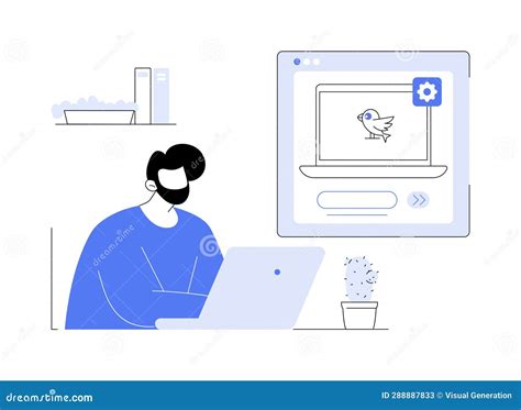 Operating System Abstract Concept Vector Illustration Stock Vector