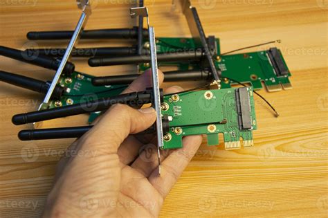 Wireless Card WiFi Mini PCI E Express To PCI E Adapter With 2 Antenna External For PC 26331541