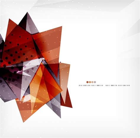 Premium Vector Modern 3d Glossy Overlapping Triangles