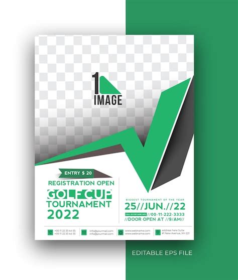 Modelo de design de cartaz de folheto de folheto de negócios a de clube de golfe Vetor Grátis
