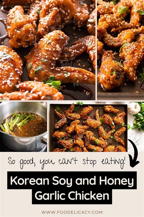 Korean Style Soy And Honey Garlic Fried Chicken Foodelicacy
