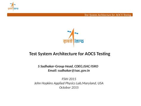 Pptx Test System Architecture For Aocs Testing October 2015 1 Test