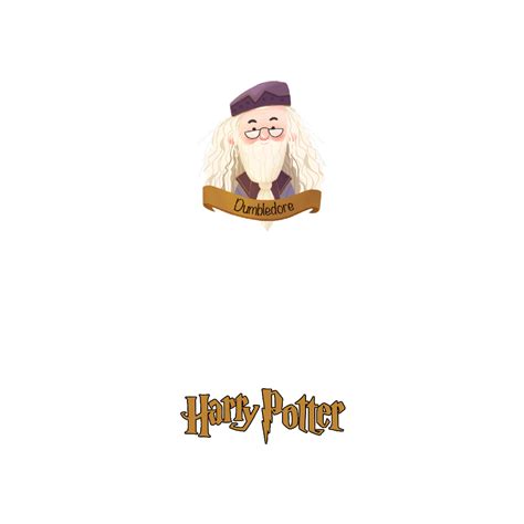 Harry Potter Dumbledore Backpack Superpack Dumbledore Cartoon Sticker