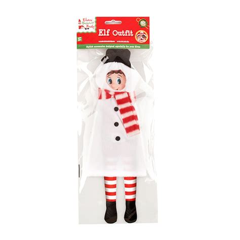 68108 Xmas Elves BB Elf Plush Snowman Outfit Dats