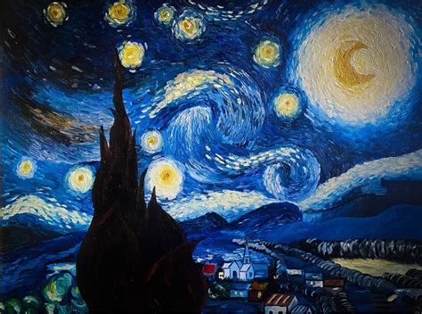 Рисунок ван гога звездная ночь 76 фото