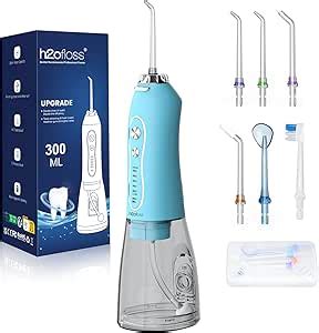 H2ofloss Water Dental Flosser Teeth Cleaner Pick Cordless Portable