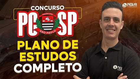 Concurso PC SP 2023 Plano de estudos COMPLETO Escrivão e