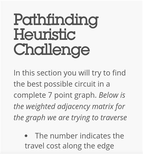 solved pathfinding heuristic challenge in this section you
